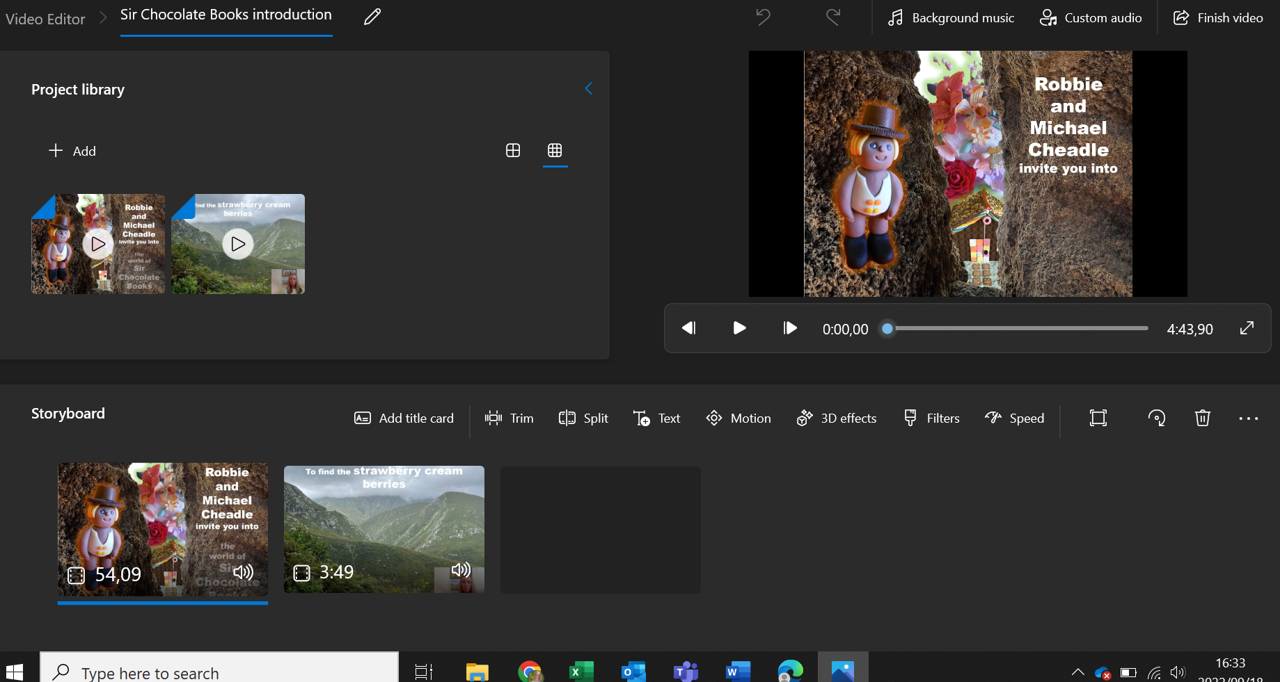 Roberta Writes – How to include a video insert into a YouTube video